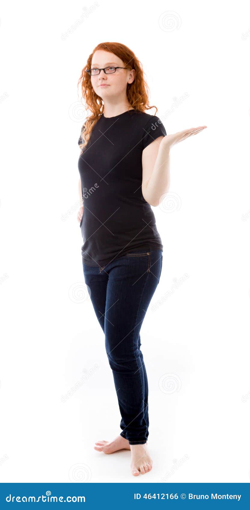 Model Presenting Showcasing with Hand Stock Photo - Image of gesture ...
