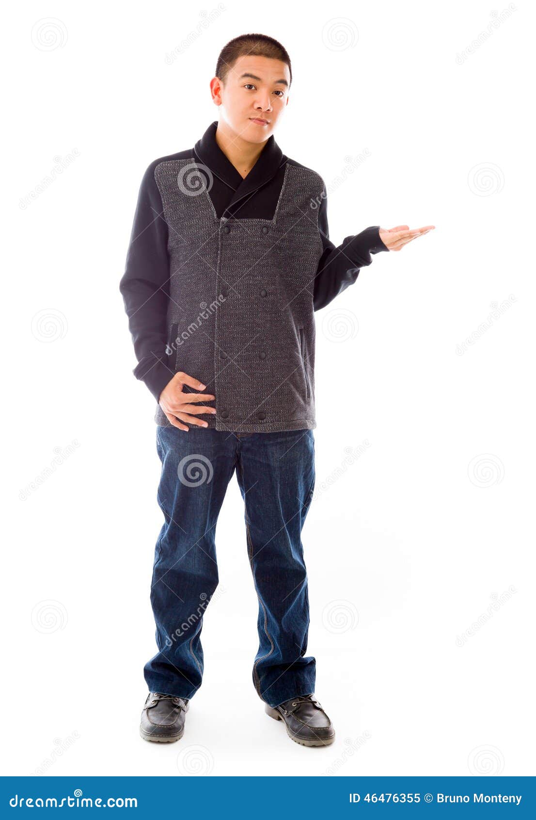 Model Presenting Showcasing with Hand Stock Image - Image of hand ...