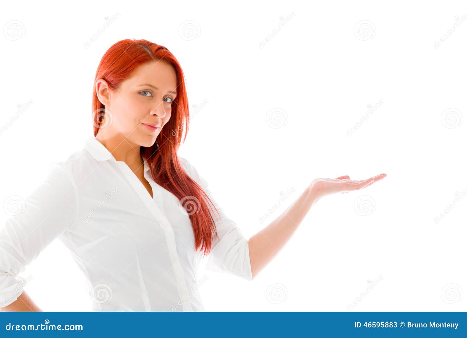 Model Presenting Showcasing with Hand Stock Image - Image of ...