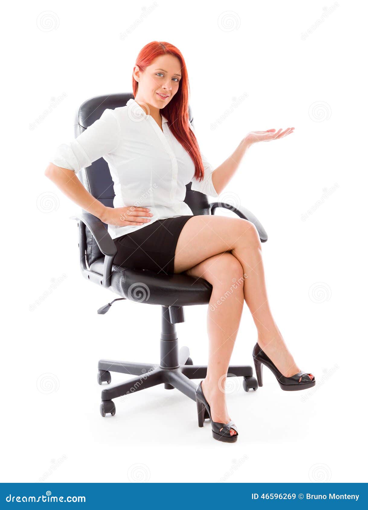 Model Presenting Showcasing with Hand Stock Image - Image of female ...