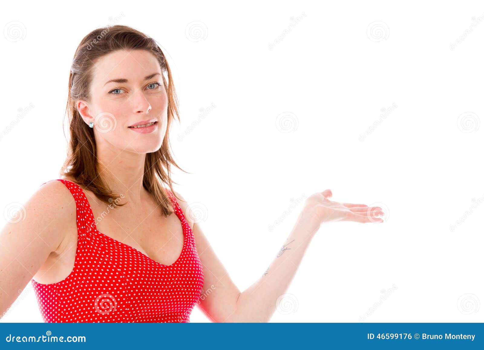 Model Presenting Showcasing with Hand Stock Photo - Image of holding ...