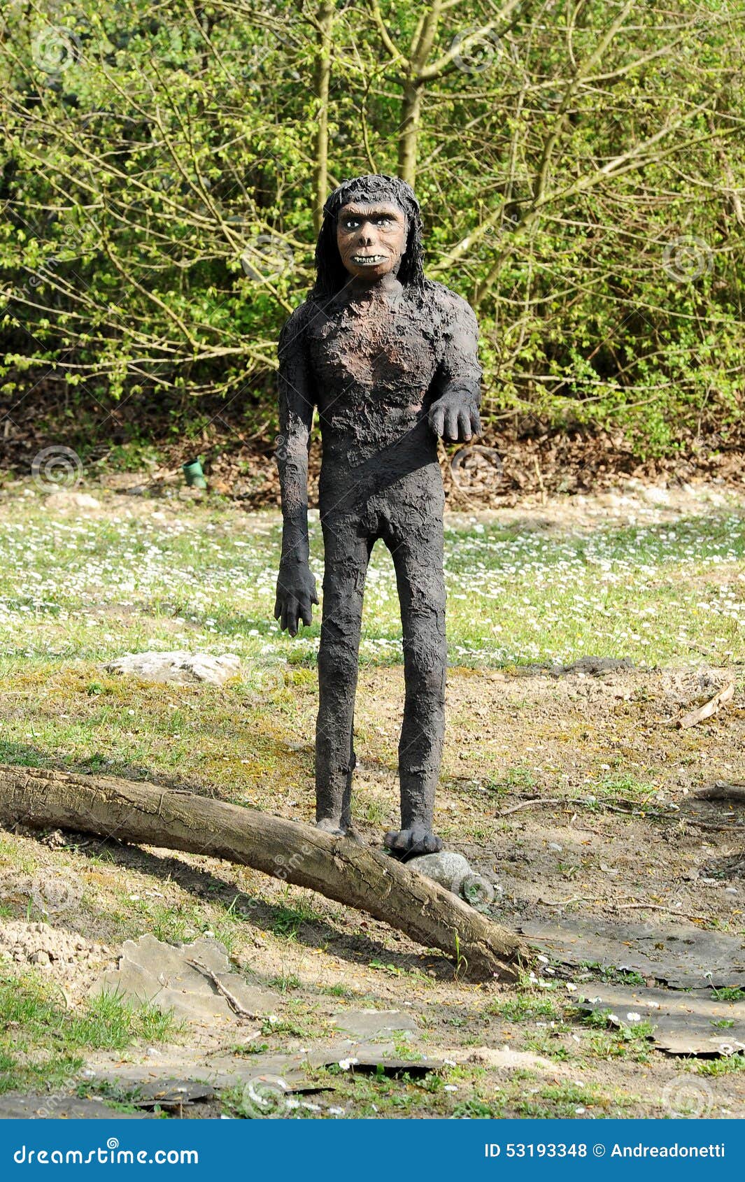 Model of Proconsul Africanus in Theme Park Editorial Stock Photo ...