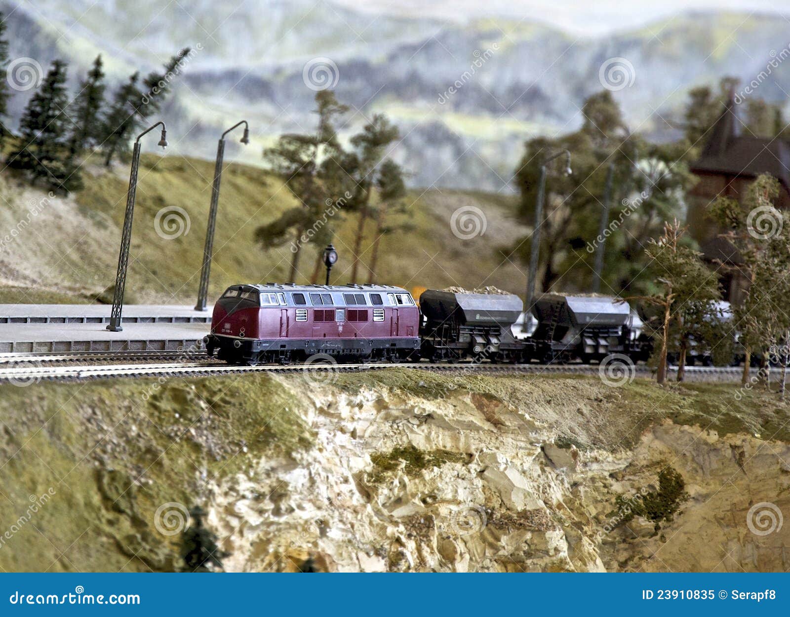 Model railroad stock image. Image of road, danger, cross - 23910835