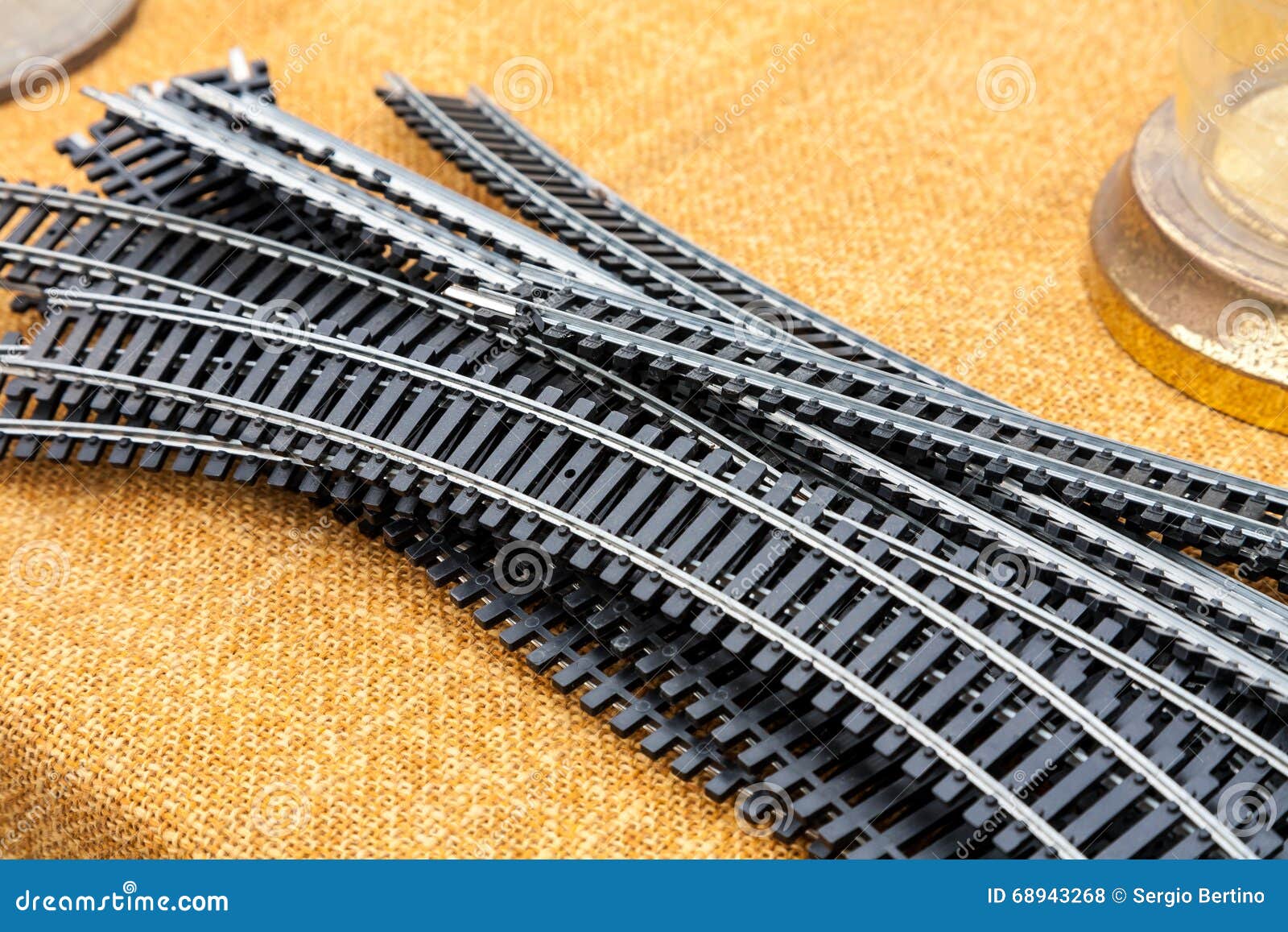 Model railroad tracks stock photo. Image of miniature - 68943268