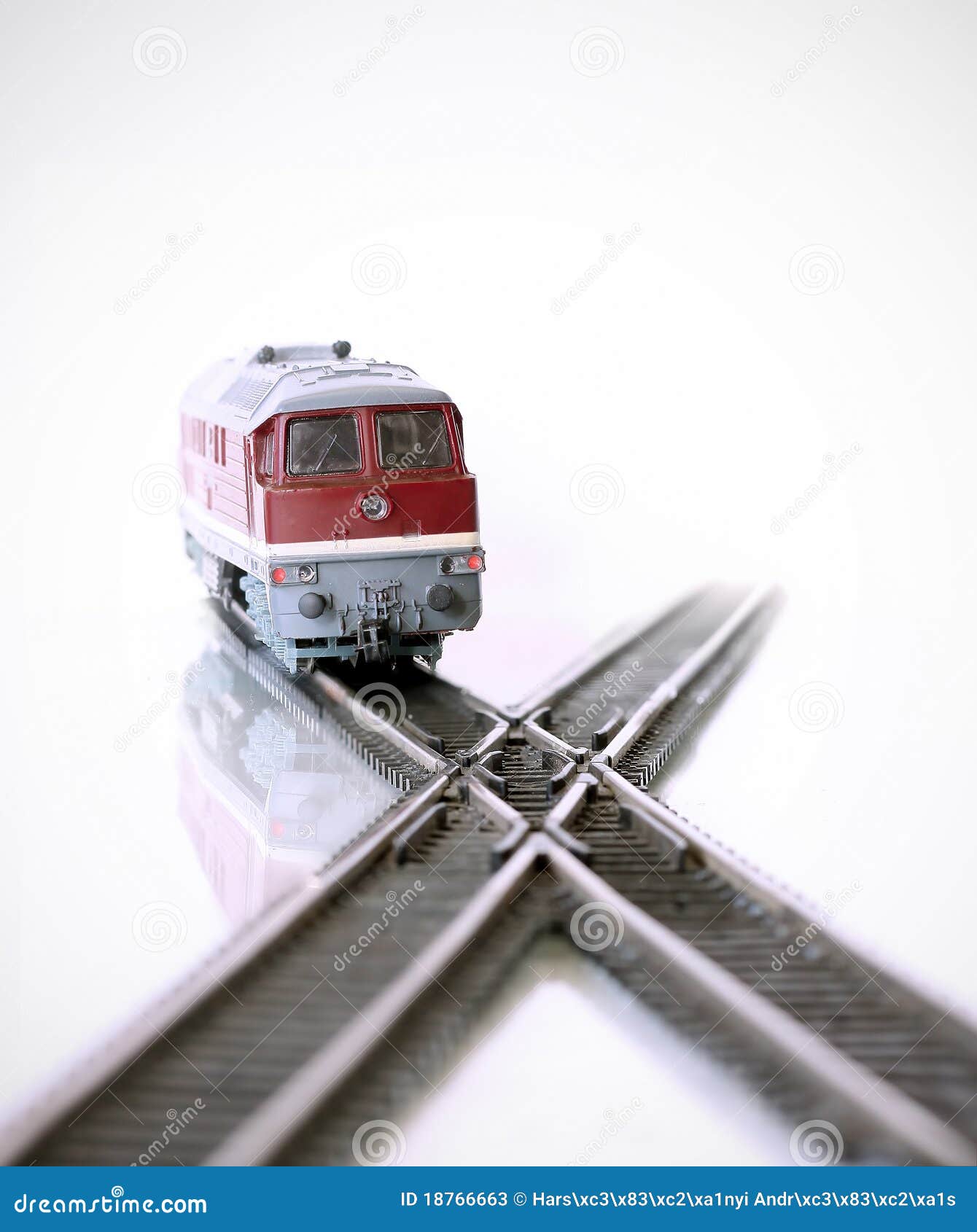 Model railway (Front View) stock image. Image of train - 18766663