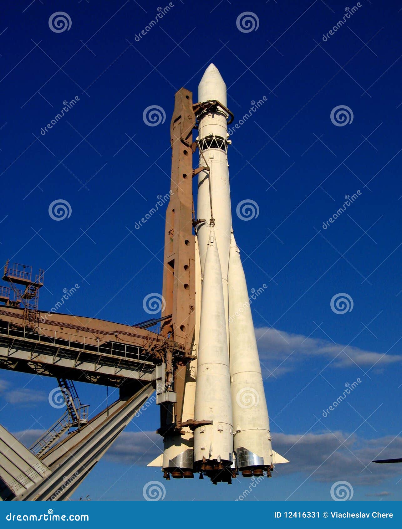 Model of rocket editorial photo. Image of platform, spaceship - 12416331