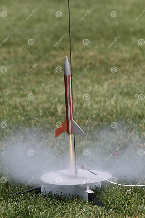 Model rocket launch stock image. Image of nose, rocketry - 151992715