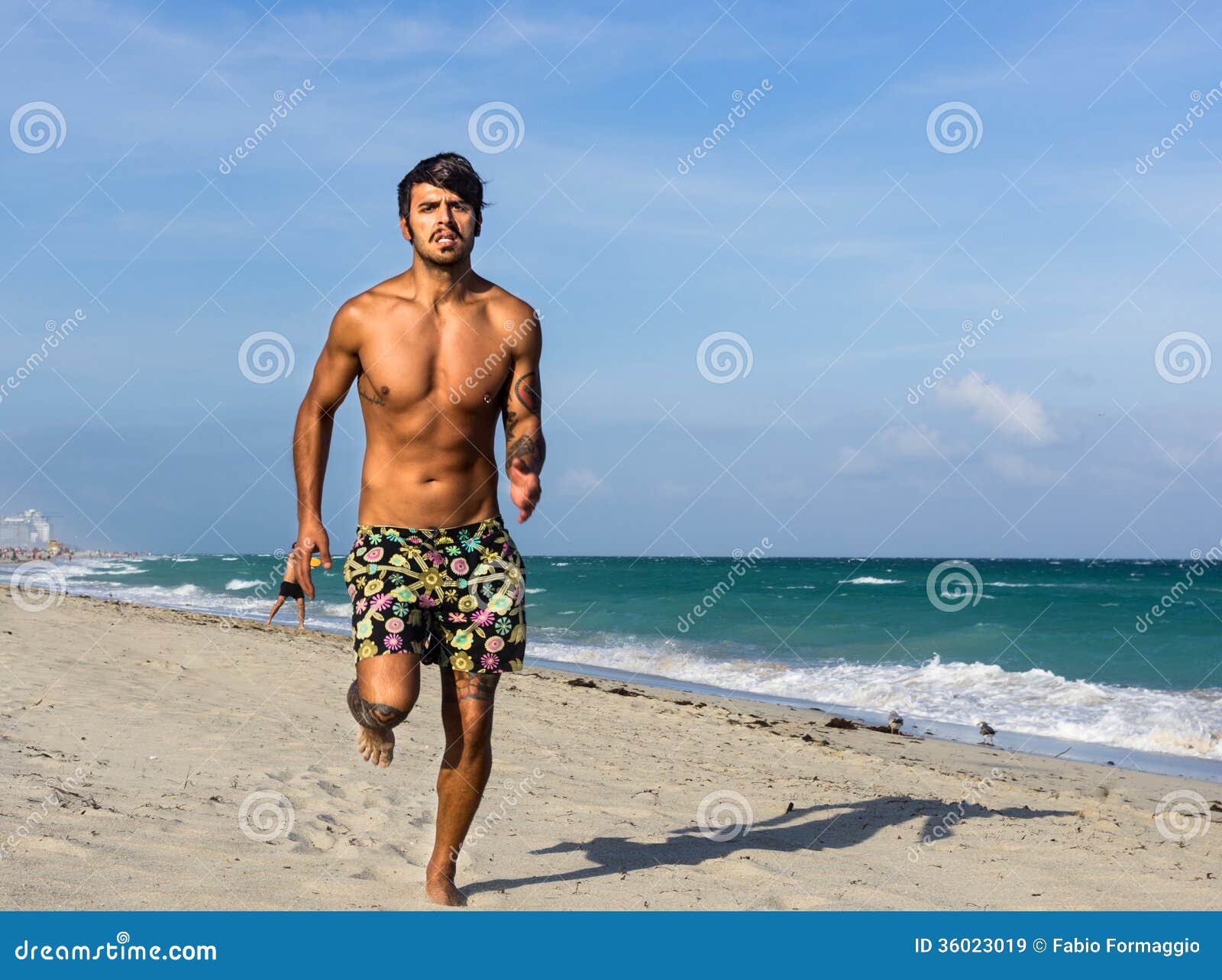 Model running stock image. Image of fitness, nature, determination ...