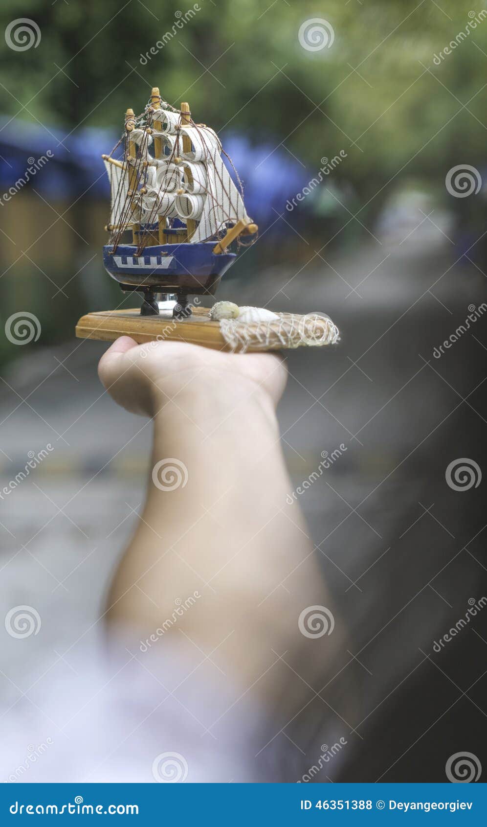 Model of a sailing ship stock photo. Image of sail, object - 46351388