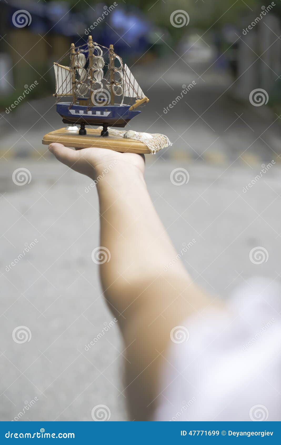Model of a sailing ship stock image. Image of isolated - 47771699