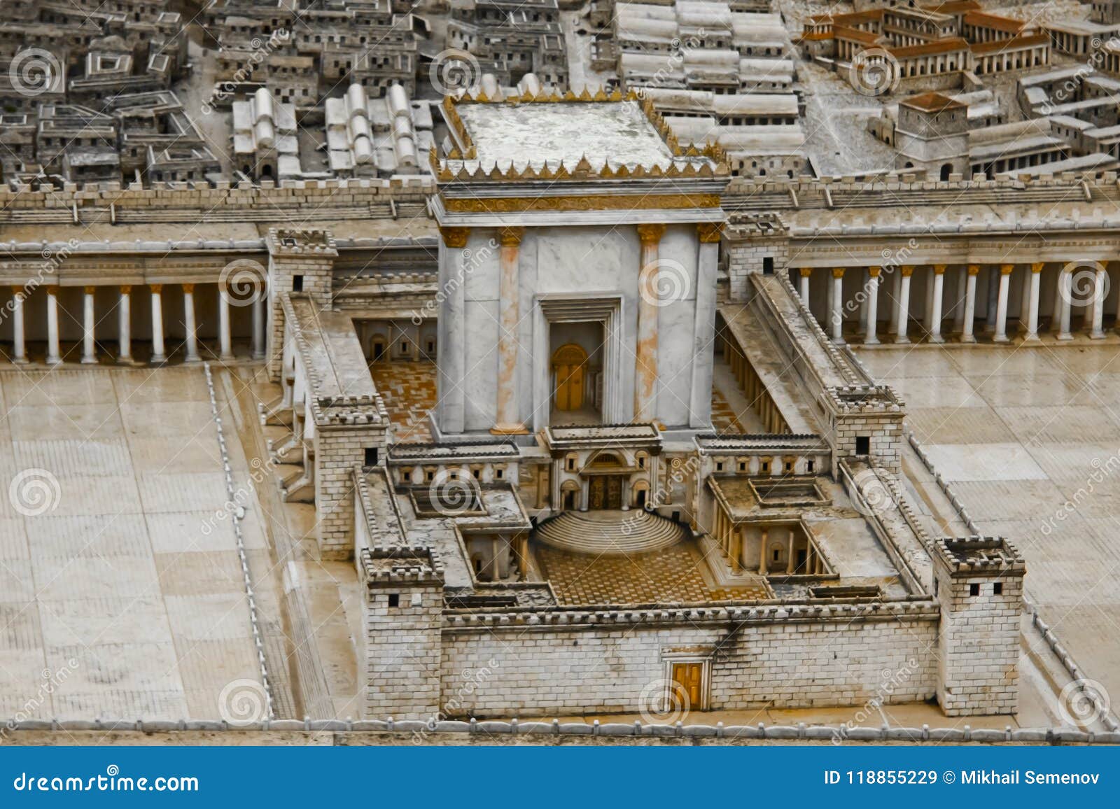 Model of the Second Temple stock image. Image of city - 118855229