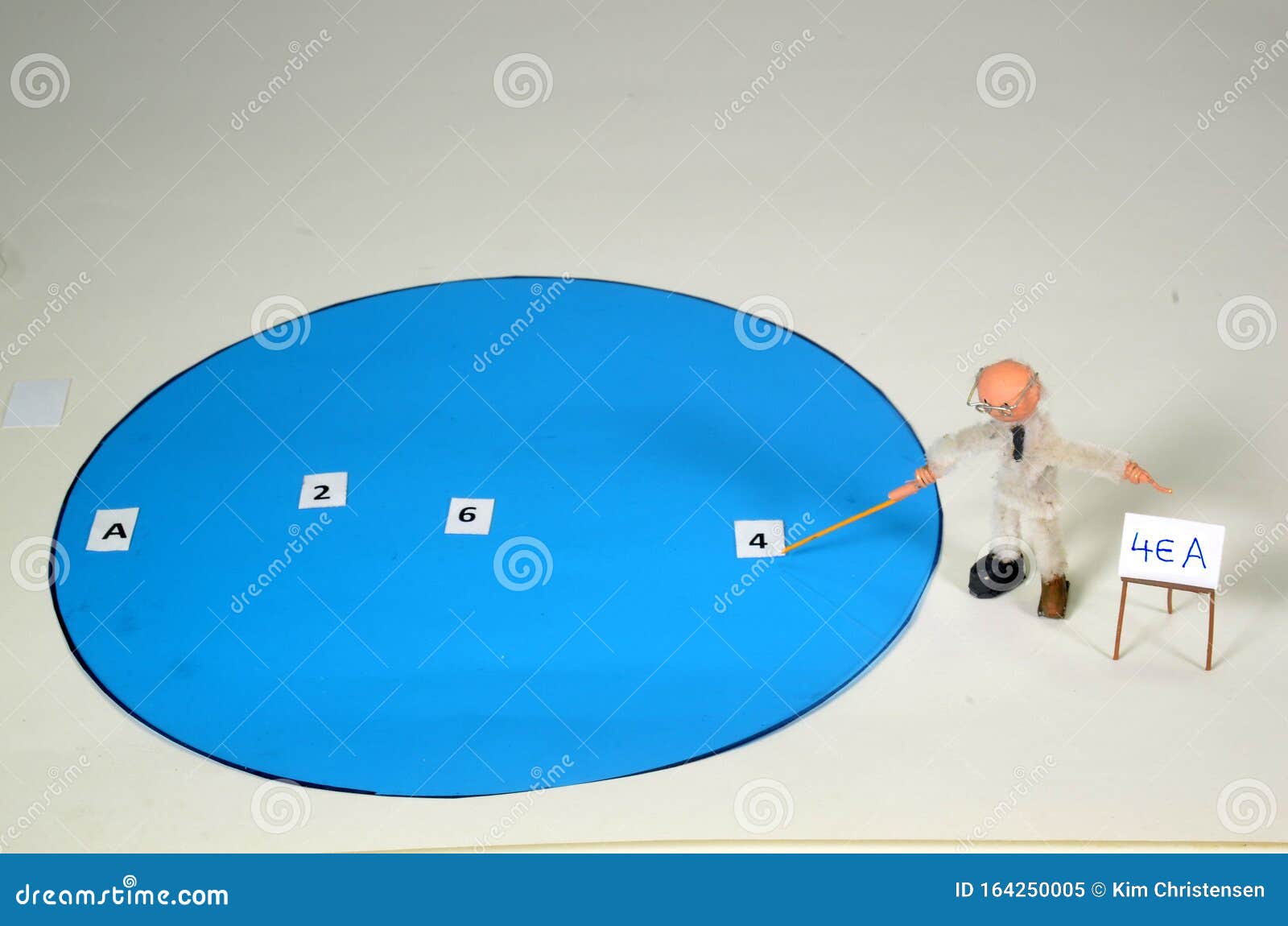 Model Setup of Mathematical Set Theory. the Professor Points at a ...