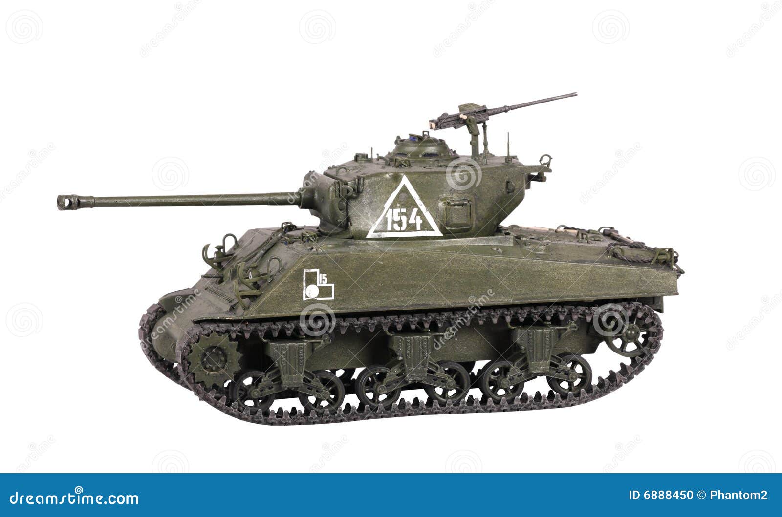 Model Of Sherman Tank Stock Photo - Image: 6888450