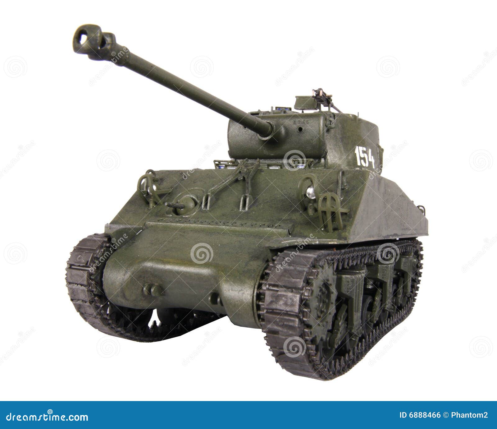 M4 Sherman Tank On White Royalty-Free Stock Image | CartoonDealer.com ...