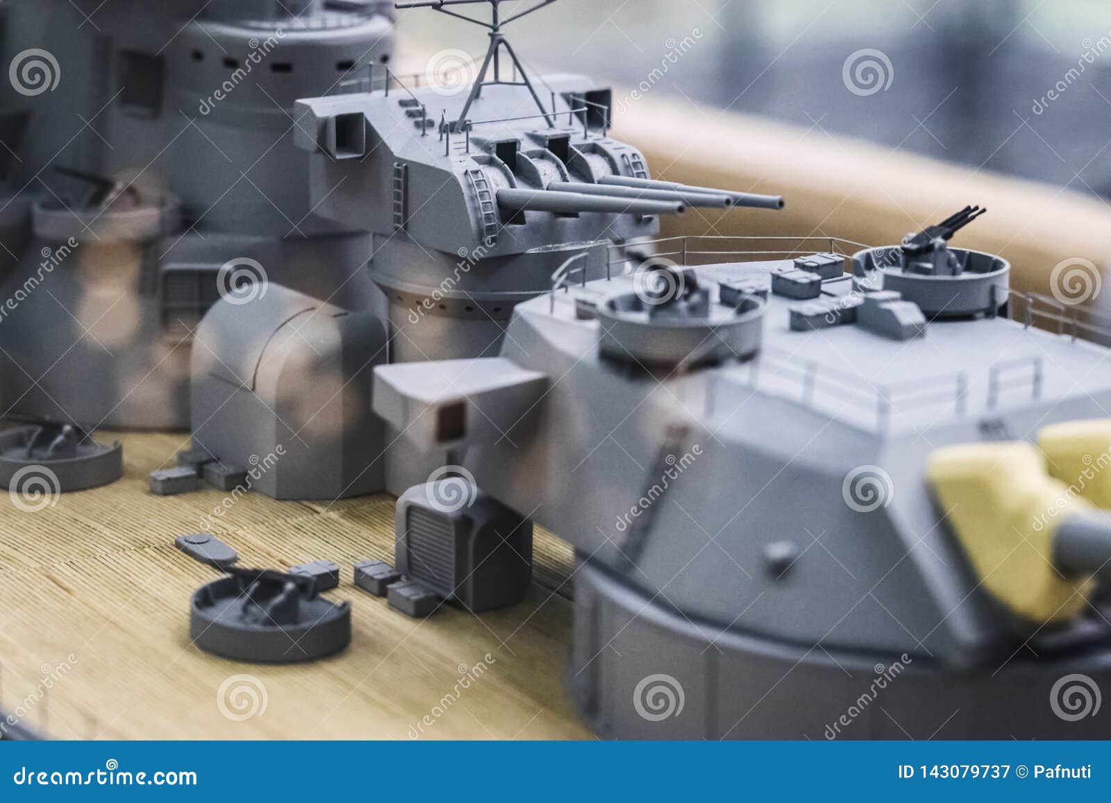 Model Ship of the Second World War. Stock Image - Image of force ...