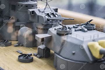 Model Ship of the Second World War. Stock Image - Image of force ...