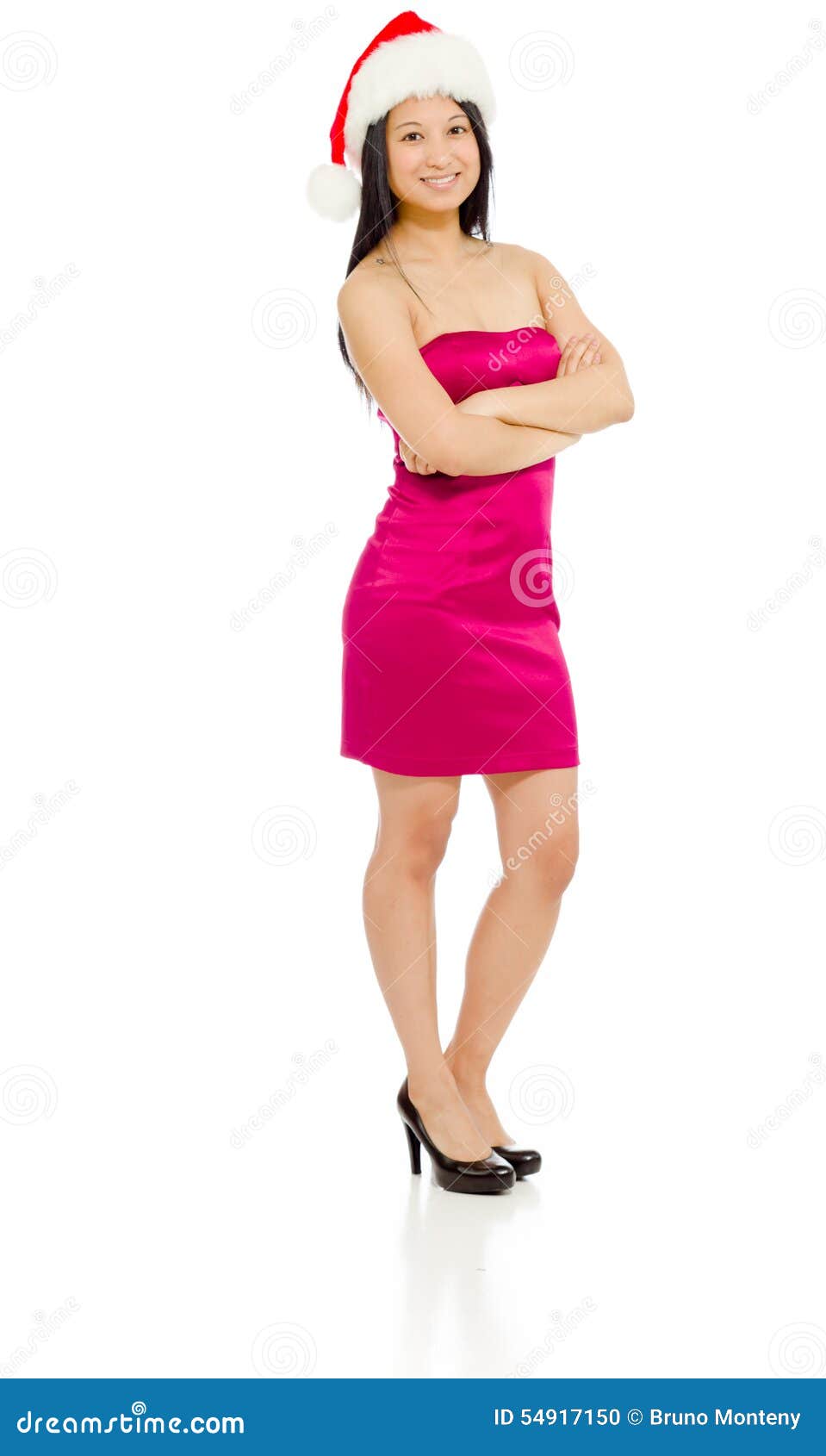 Model Shot in Studio on White Stock Photo - Image of beautiful ...