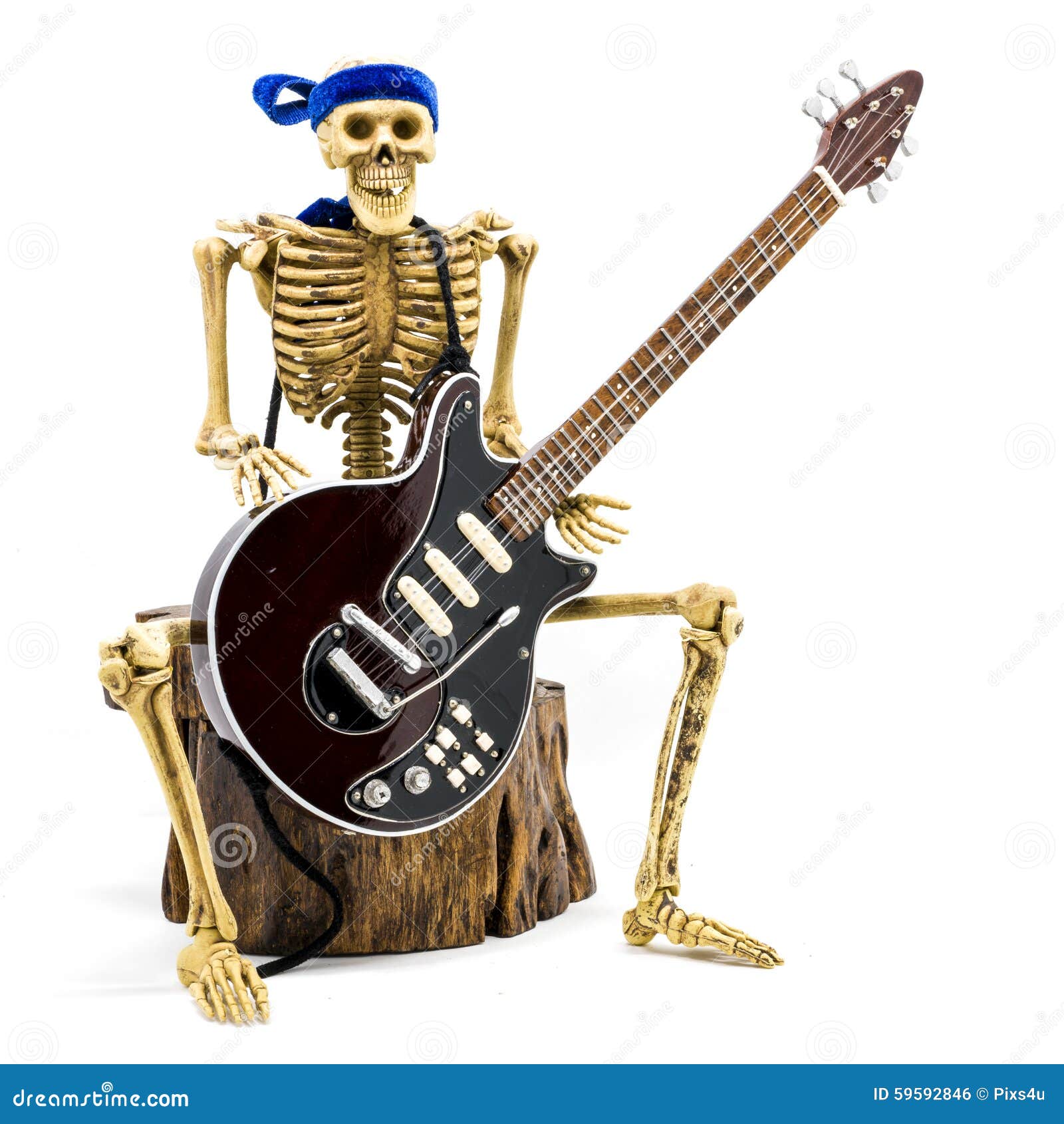 Model Skeleton Playing Congas Drum Stock Photography | CartoonDealer ...