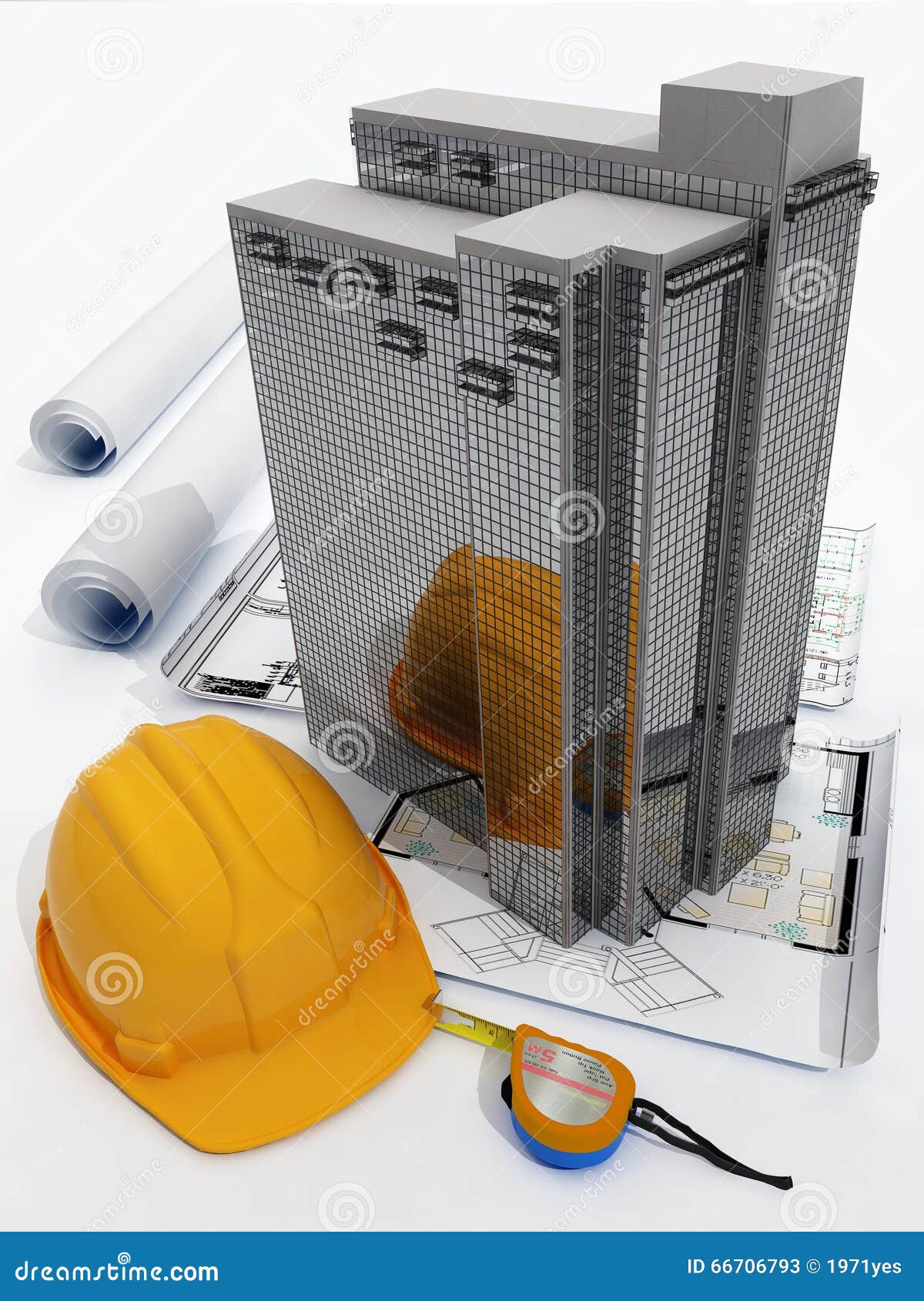 Model skyscraper stock illustration. Illustration of builder - 66706793