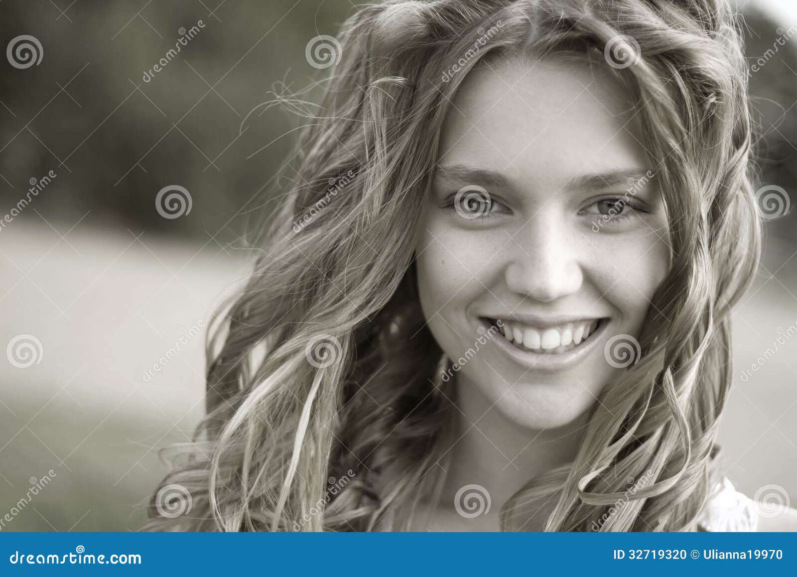 Model smiling portrait stock photo. Image of woman, face - 32719320