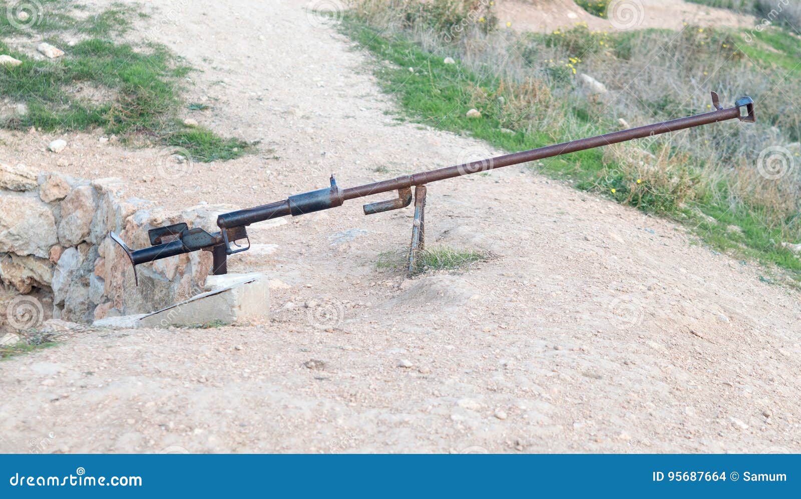 Model of Soviet Anti-tank Rifles Stock Photo - Image of bullet, macro ...