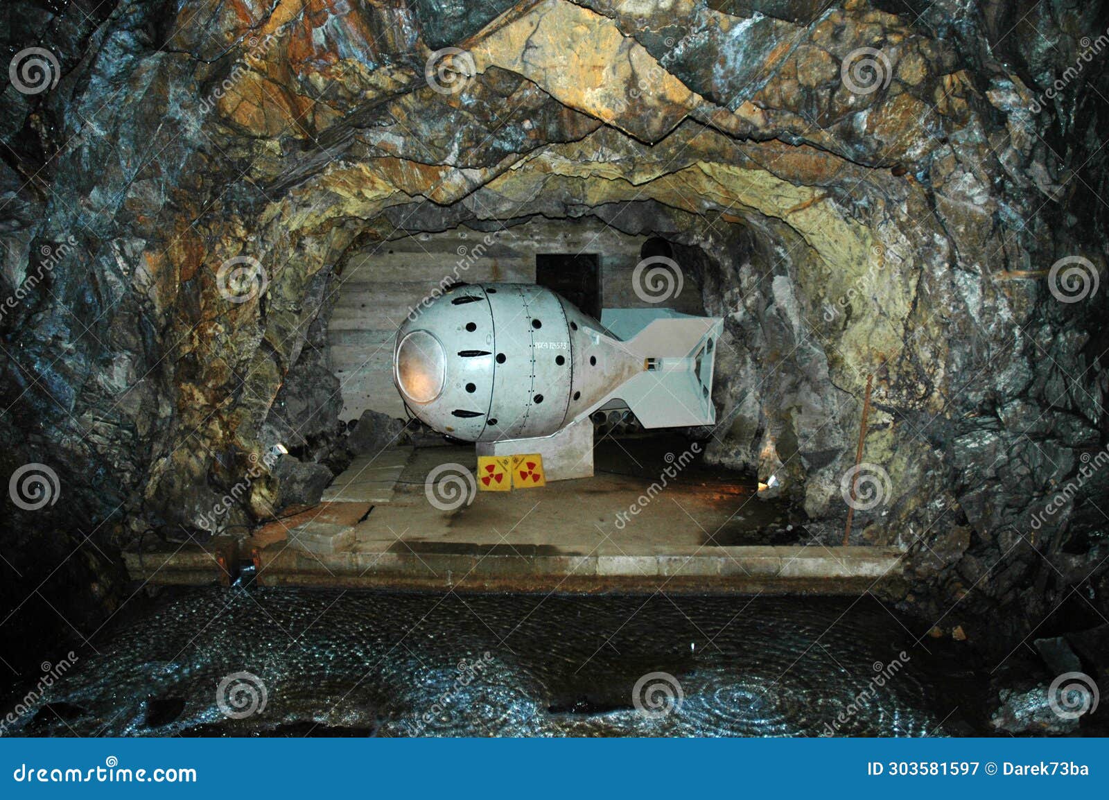 Model of the Soviet RDS-1 Nuclear Bomb in a Uranium Mine Editorial ...