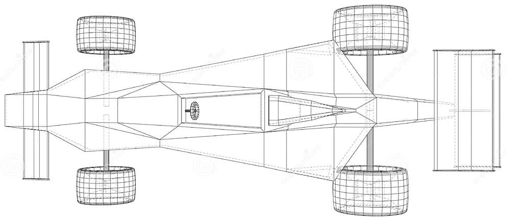 Model Speed Car. Wire-frame. EPS10 Format Stock Vector - Illustration ...