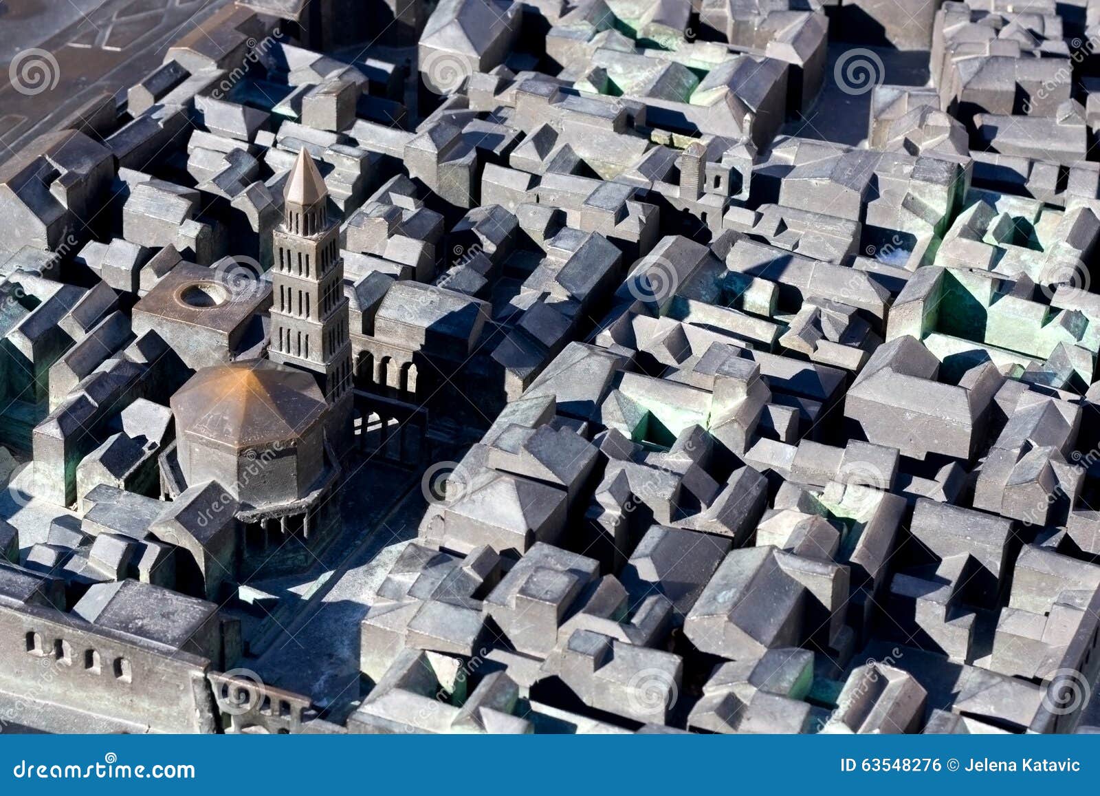 Model of Split stock photo. Image of diocletians, adriatic - 63548276