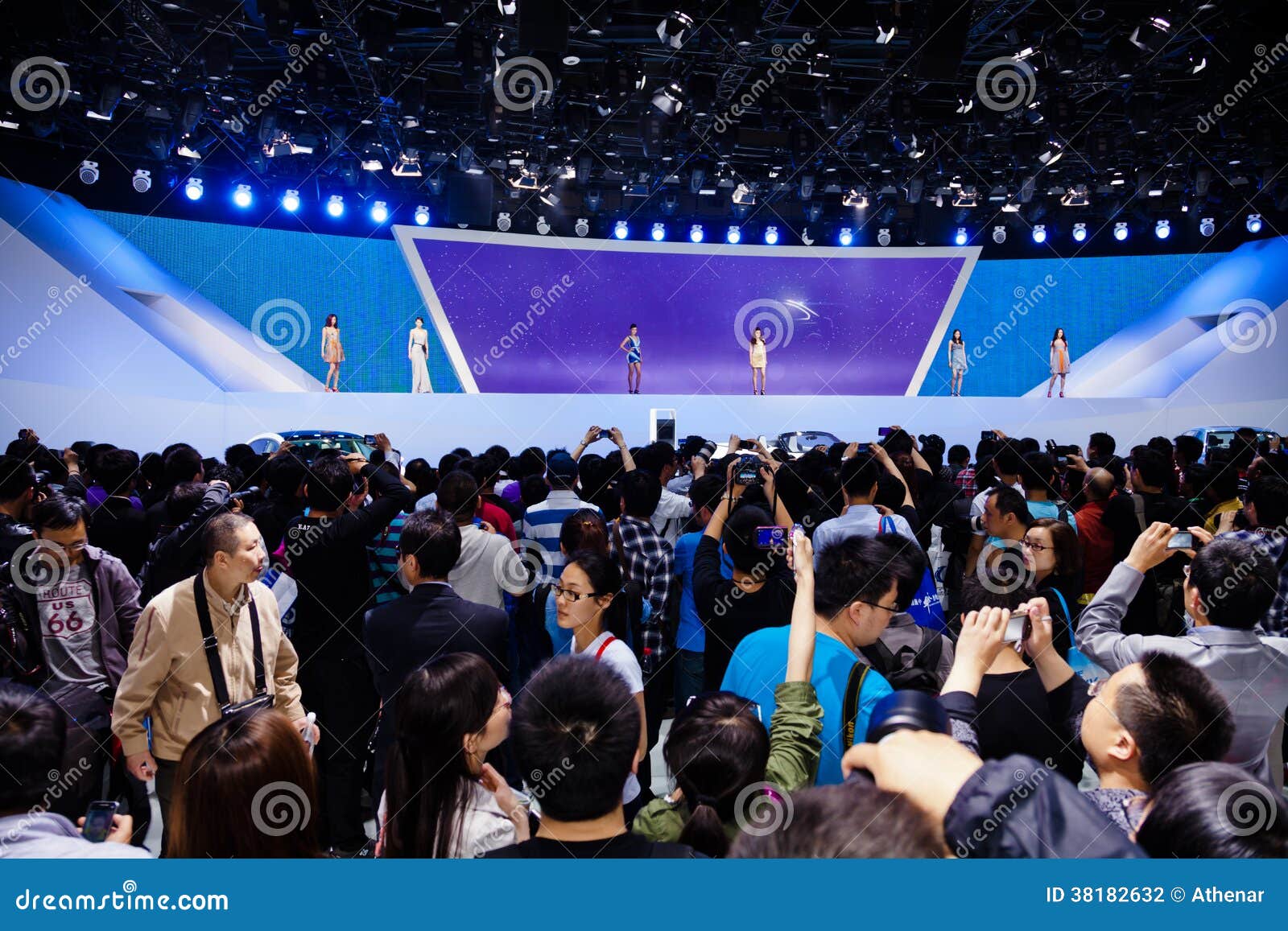 Model on stage editorial photography. Image of display - 38182632