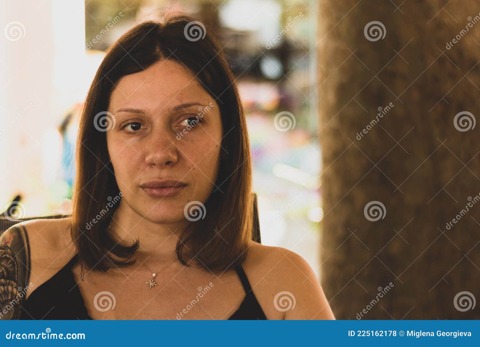 Unsatisfied from Life Young Woman, Depressed and Sad Stock Photo ...