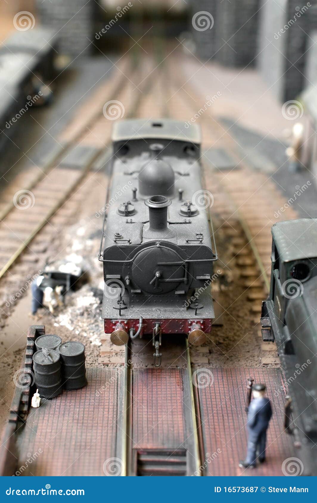 Model steam train stock image. Image of replica, rail - 16573687