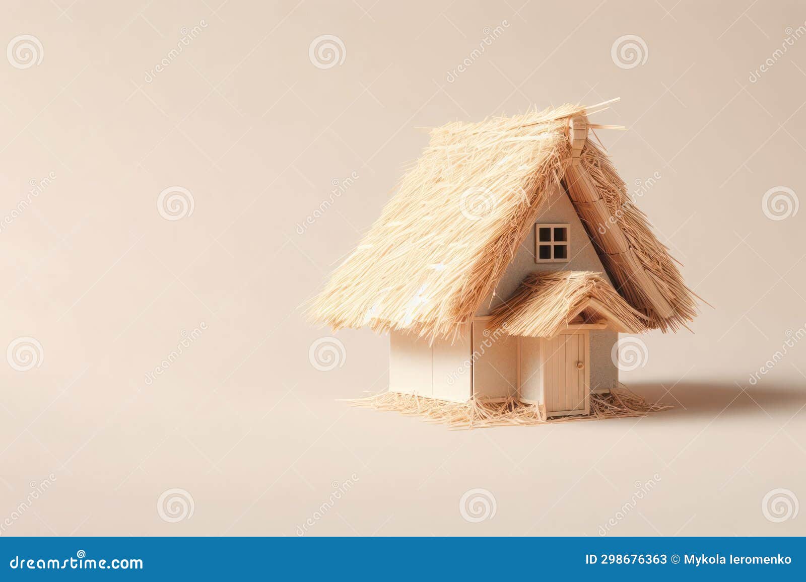 Pig In Straw House Color Sketch Vector | CartoonDealer.com #244820454