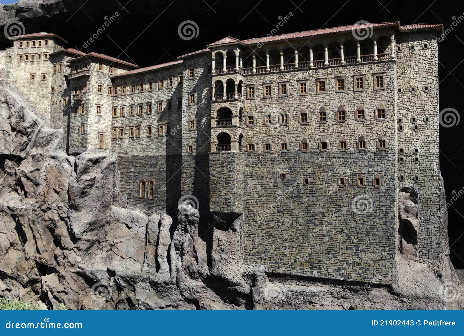 Model of Sumela Monastery editorial stock photo. Image of trabzon ...