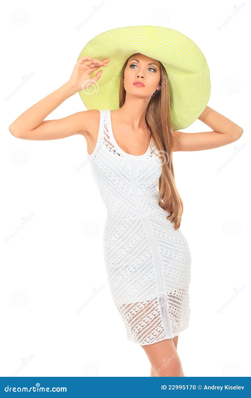 Model summer stock photo. Image of dress, isolated, lifestyle - 22995170
