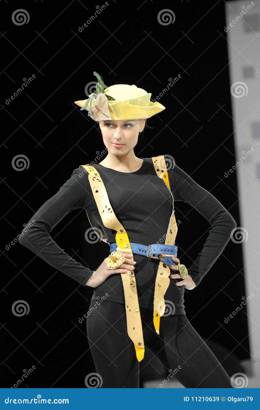 Model in sunny hat editorial stock image. Image of stylist - 11210639