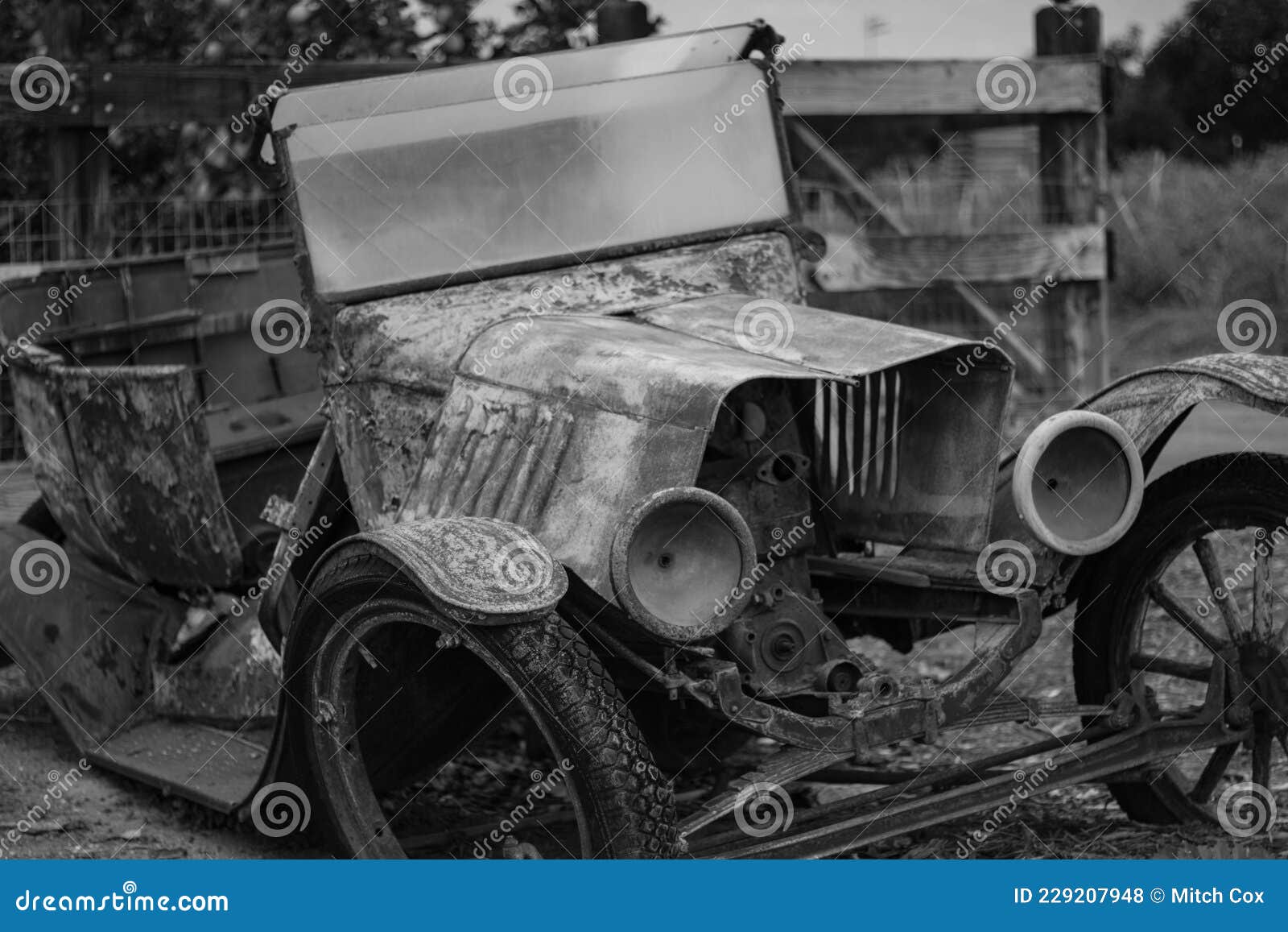 Model T Wreck stock photo. Image of vehicle, abandoned - 229207948