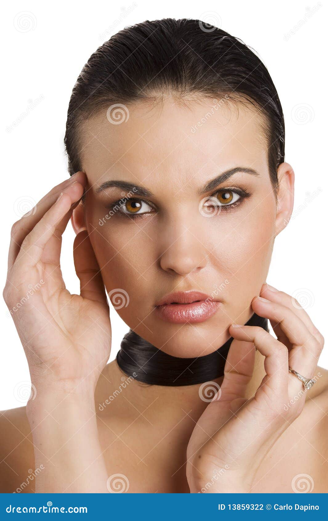 Model taking pose stock photo. Image of makeup, adult - 13859322