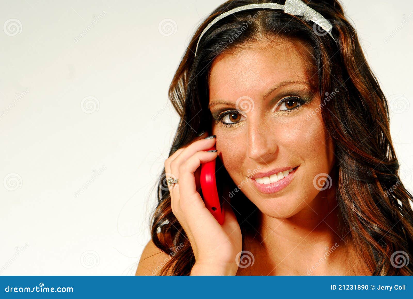 Model Talking on Her Cell Phone Stock Photo - Image of cell ...