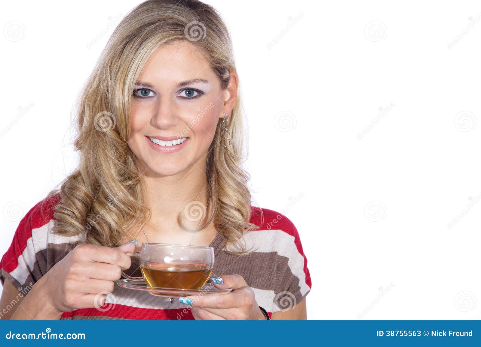 Model with tea stock image. Image of leaf, fresh, leisure - 38755563