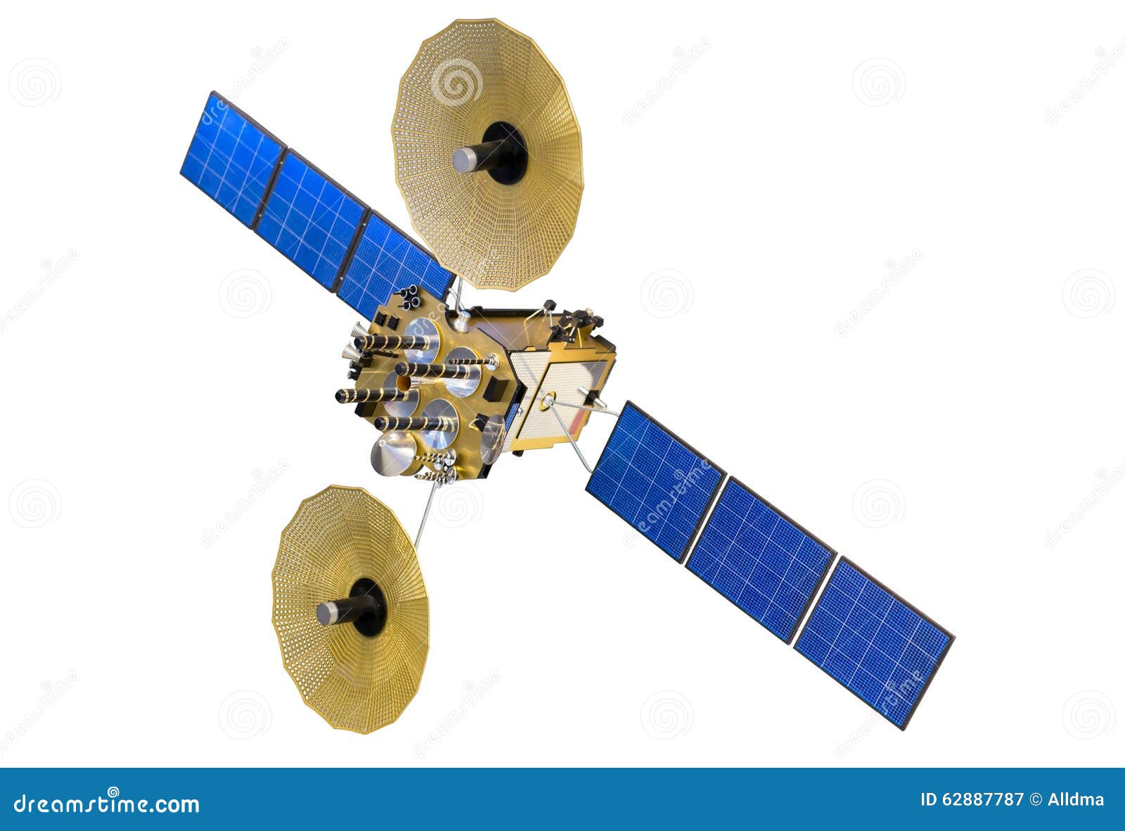 Model of Telecommunication Satellite Stock Image - Image of model ...