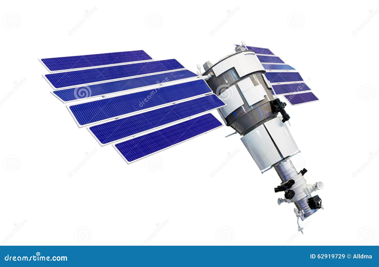 Model of Telecommunication Satellite Stock Image - Image of revolve ...