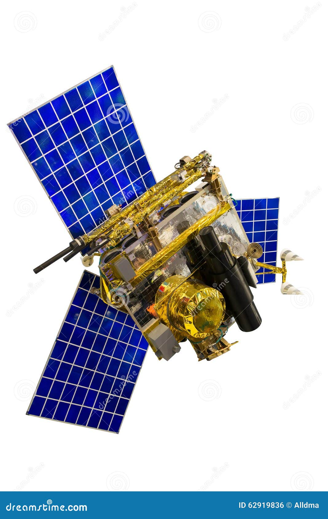 Model of Telecommunication Satellite Stock Photo - Image of observe ...