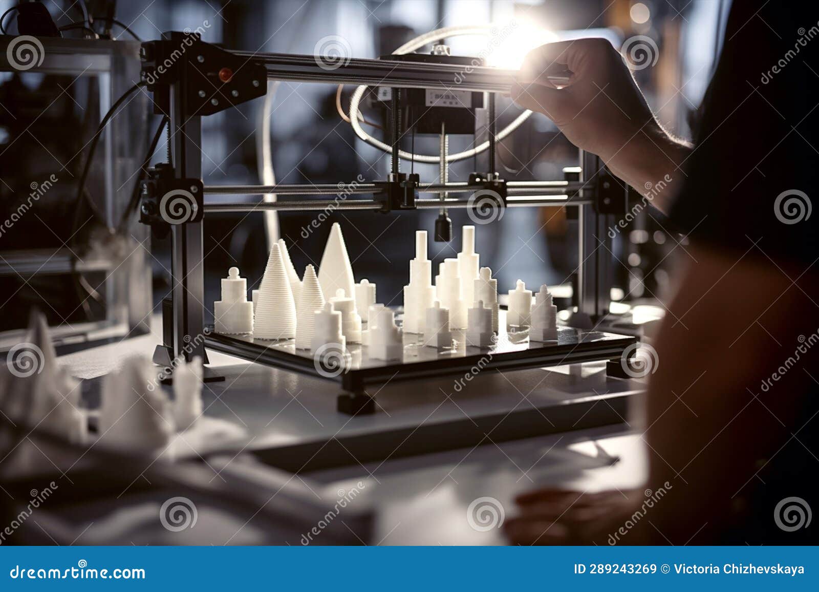 Model Three-dimensional Machine Engineering Plastic Future Printer 3d ...
