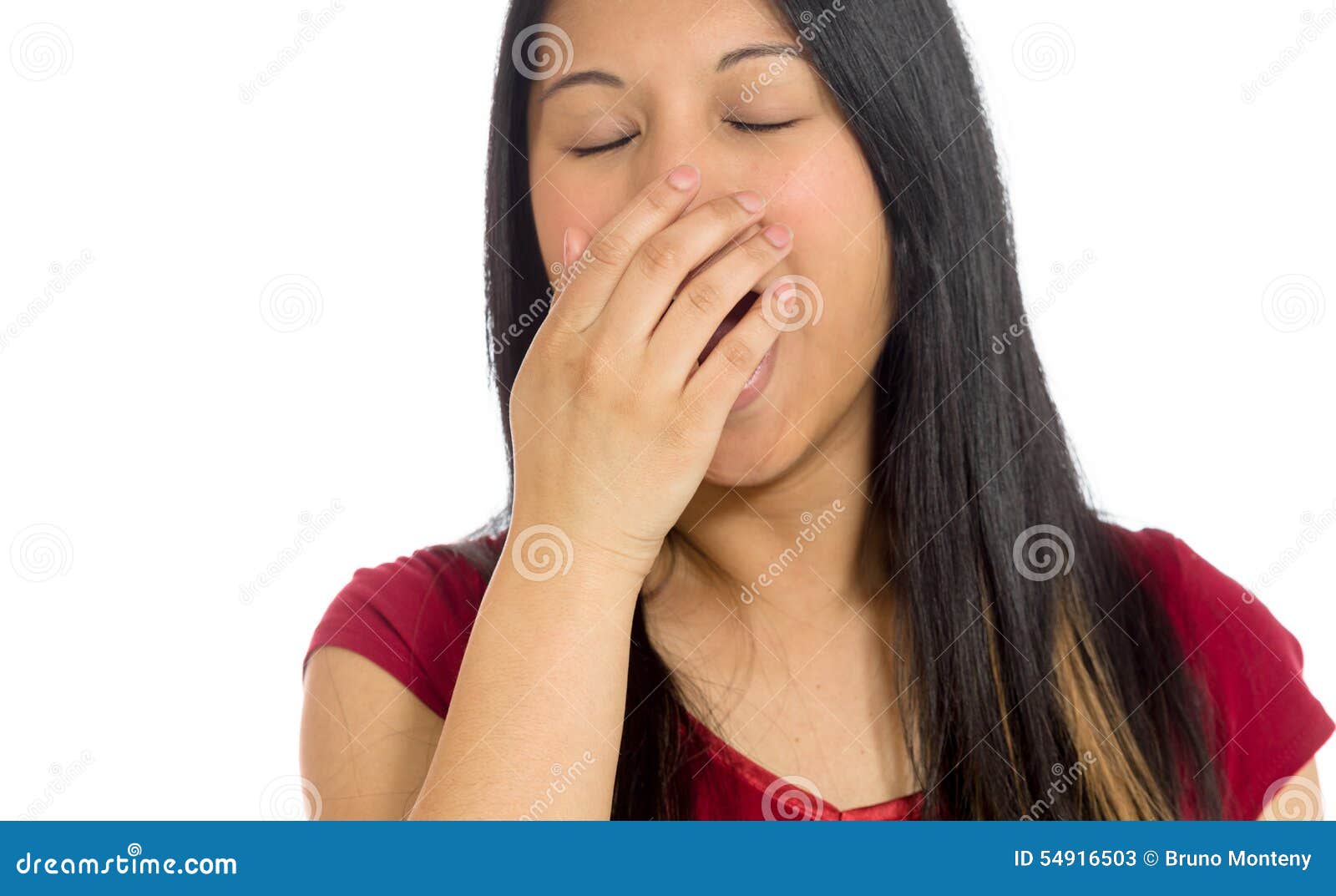 Model tired yawning stock image. Image of yawning, portrait - 54916503