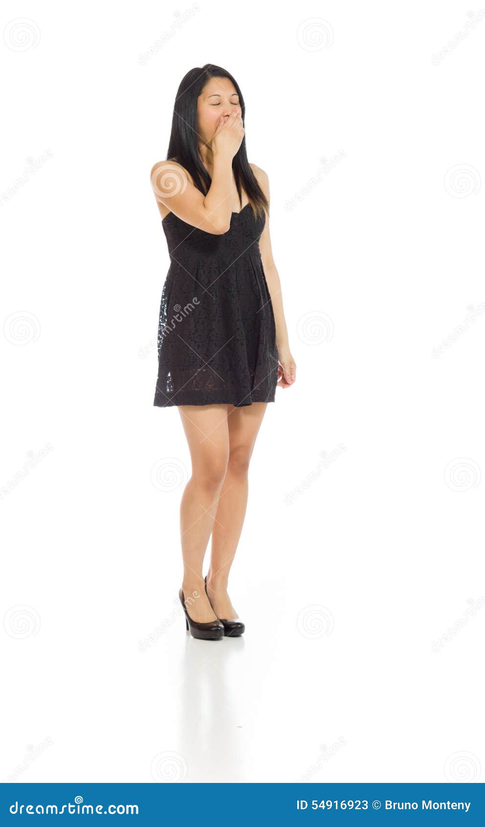 Model tired yawning stock image. Image of isolated, model - 54916923