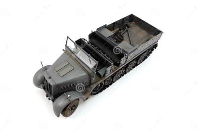 Model 18 Ton Half-track German Stock Photo - Image of forces, painted ...