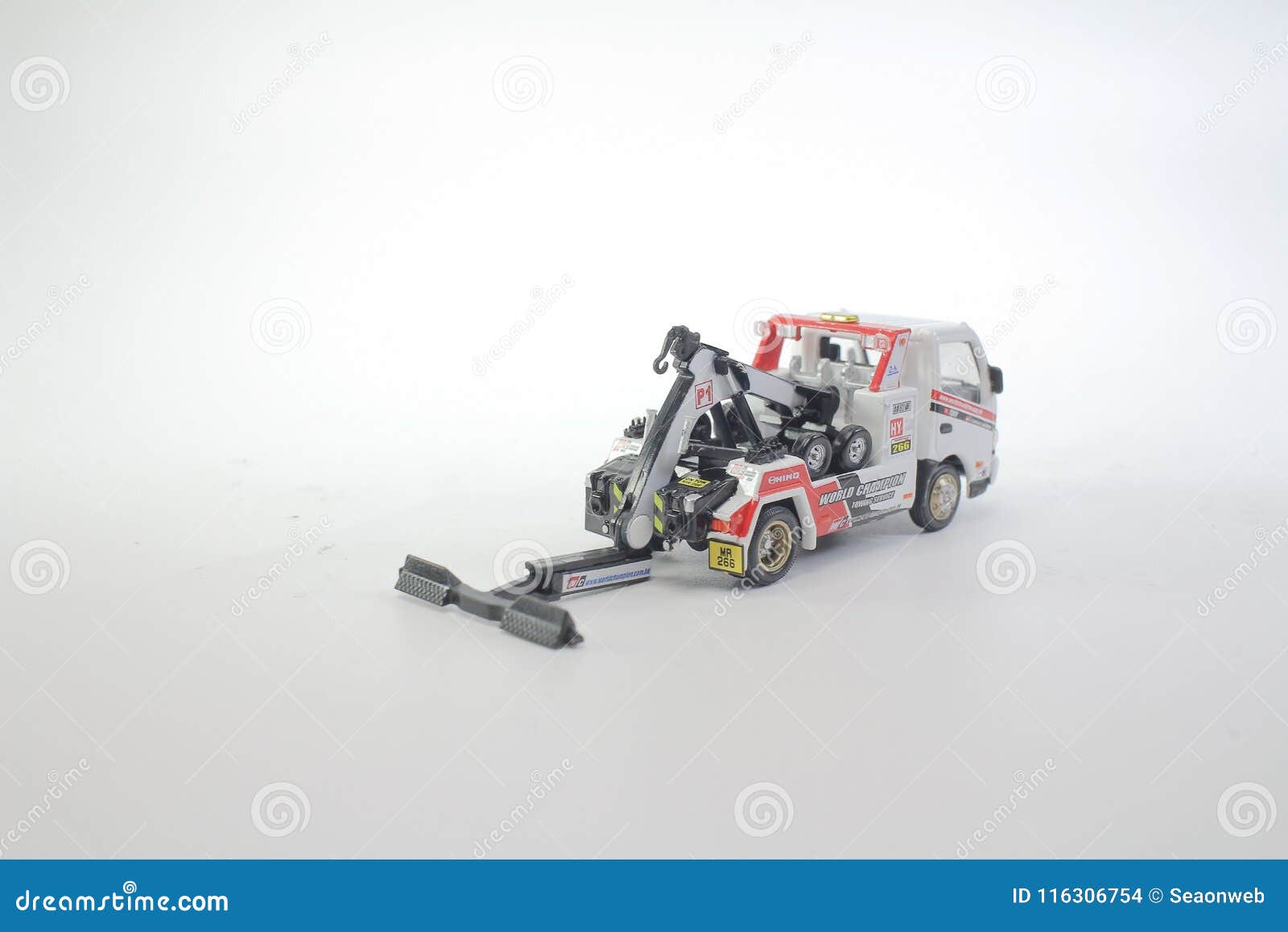 A Model of Toy Tow Truck Car Stock Photo - Image of emergency, truck ...