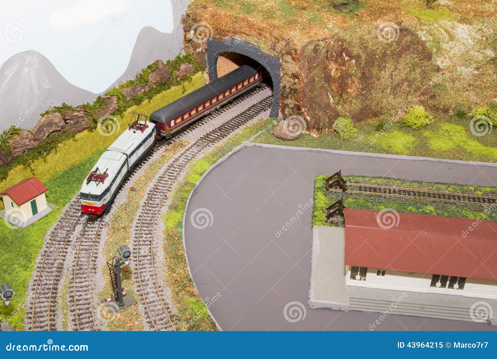 Model train stock image. Image of transportation, railroad - 43964215