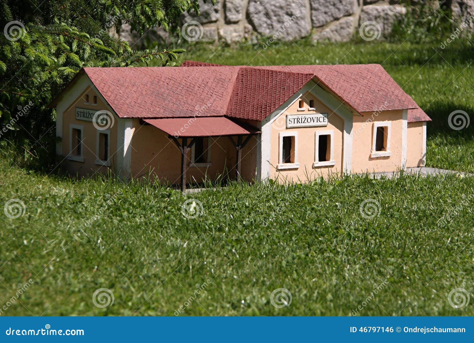 Model of Train Strain Station Stock Photo - Image of station, sign ...
