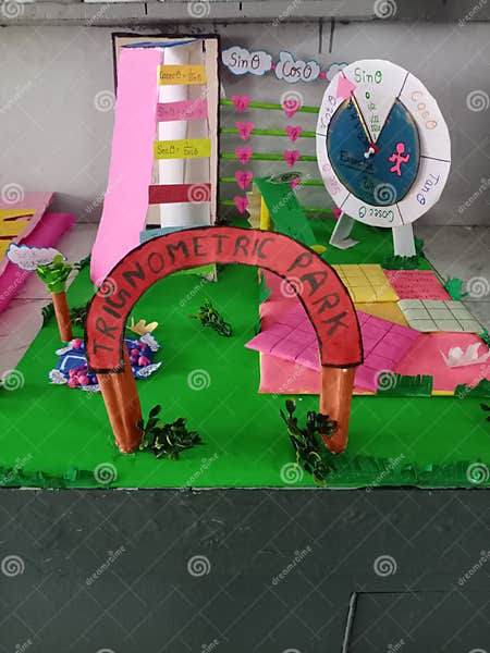 Model on Trigonometric Park in Mathematics for Class 10 Stock Photo ...